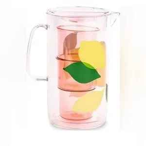 kate spade | Dining | Kate Spade Lemon Pitcher Set W 2 Cups Lemonade ...